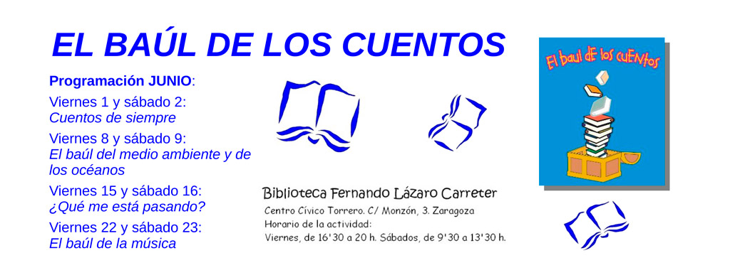 El Baúl de los Cuentos. Programación Junio 2018 - Vecinos La Paz